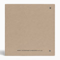 Minimalistic Tan Faux Leather Texture Print 3 Ring Binder | Zazzle