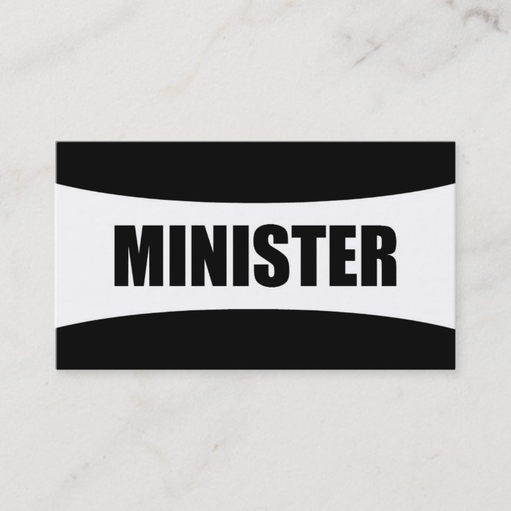 Minister Business Card | Zazzle