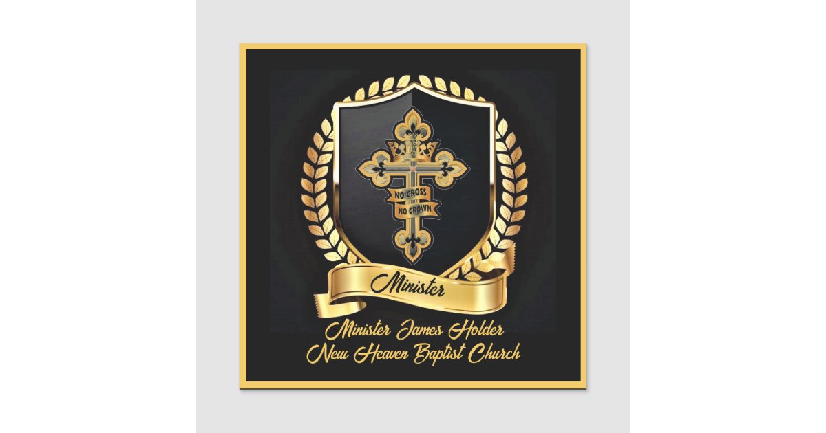Minister name tag | Zazzle