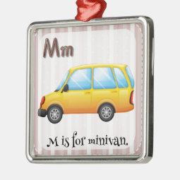 Minivan Metal Ornament | Zazzle