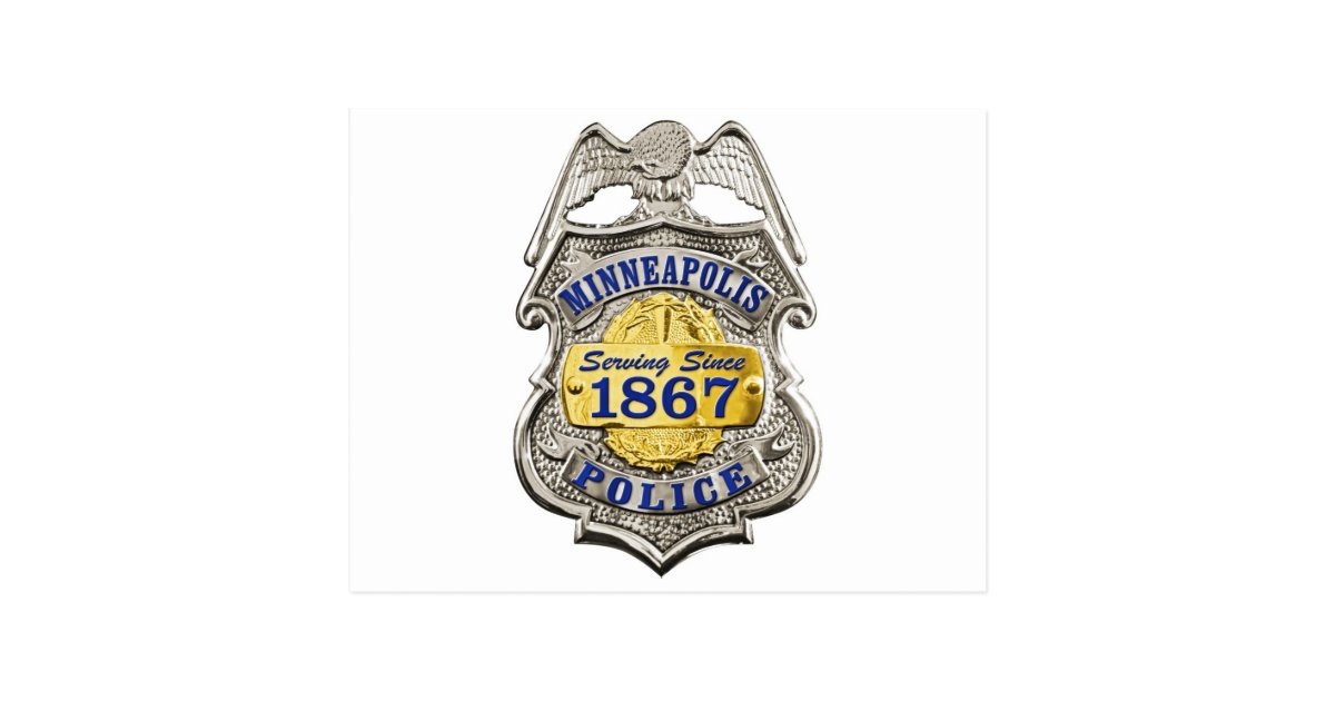 Minneapolis Minnesota Police Badge Postcard | Zazzle.com