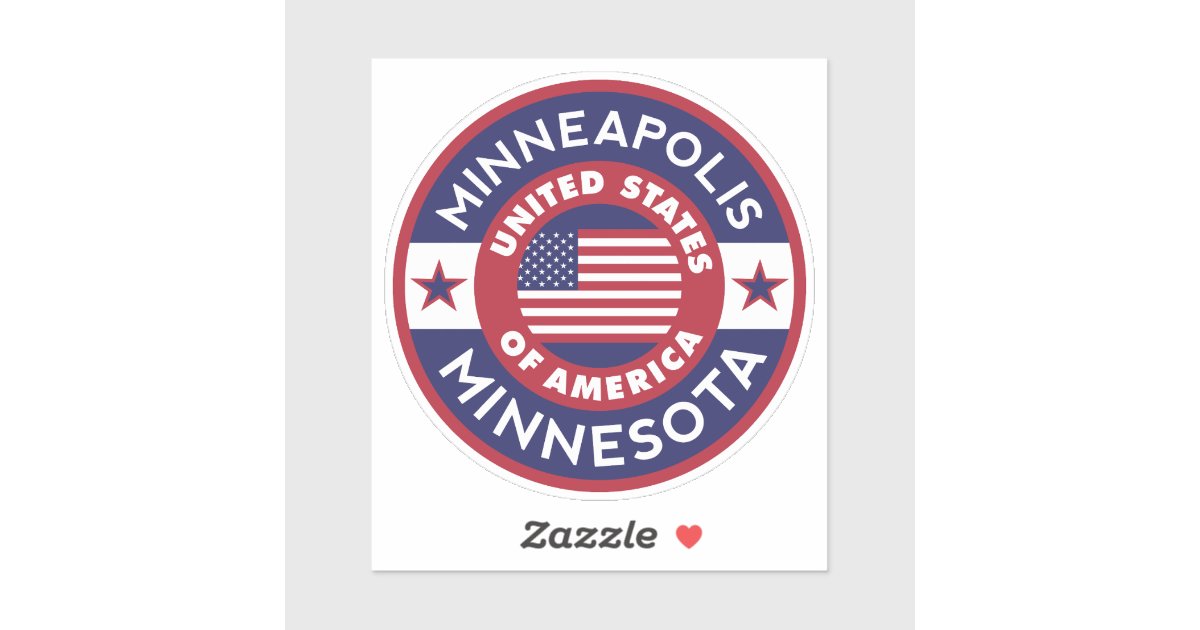 MINNEAPOLIS, Minnesota Sticker | Zazzle