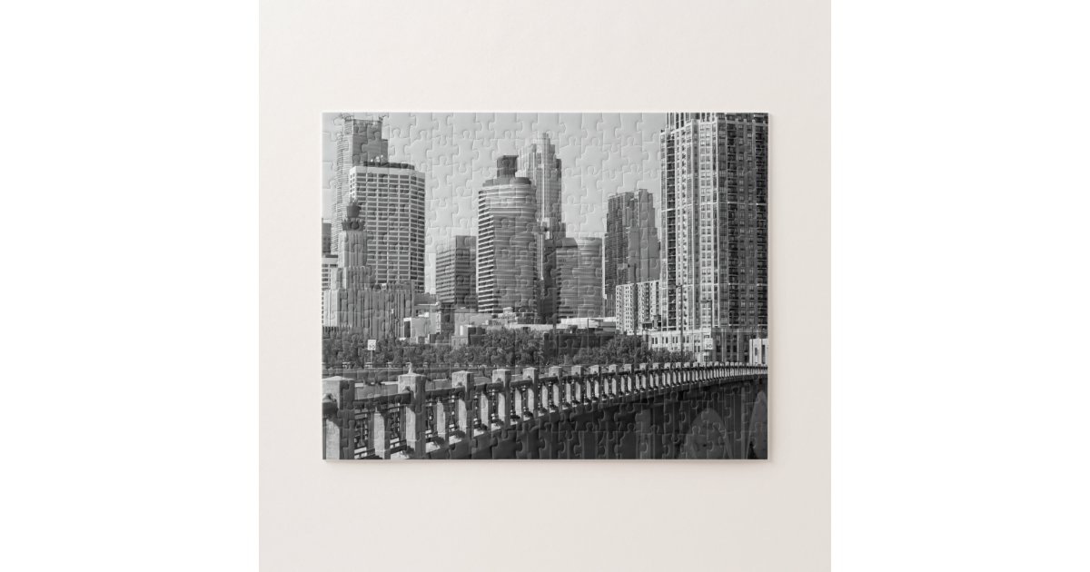 Minneapolis Skyline in Daylight Jigsaw Puzzles | Zazzle