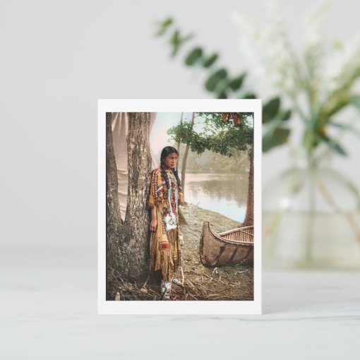 Minnehaha 1897 Native American Hiawatha Vintage Postcard | Zazzle