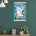 Minnesota Cartoon Map Poster | Zazzle