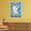 Minnesota Cartoon Map Poster | Zazzle