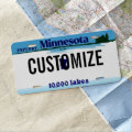 Minnesota Custom License Plate | Zazzle