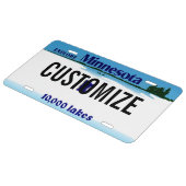 Minnesota Custom License Plate | Zazzle