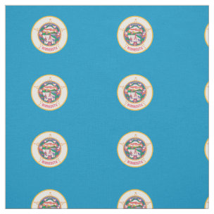 State of Minnesota Tartan Fabric | Zazzle