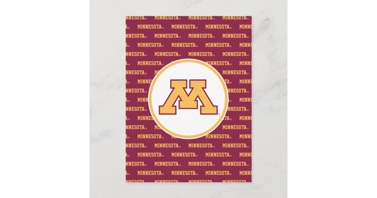 Minnesota Gold M Postcard | Zazzle