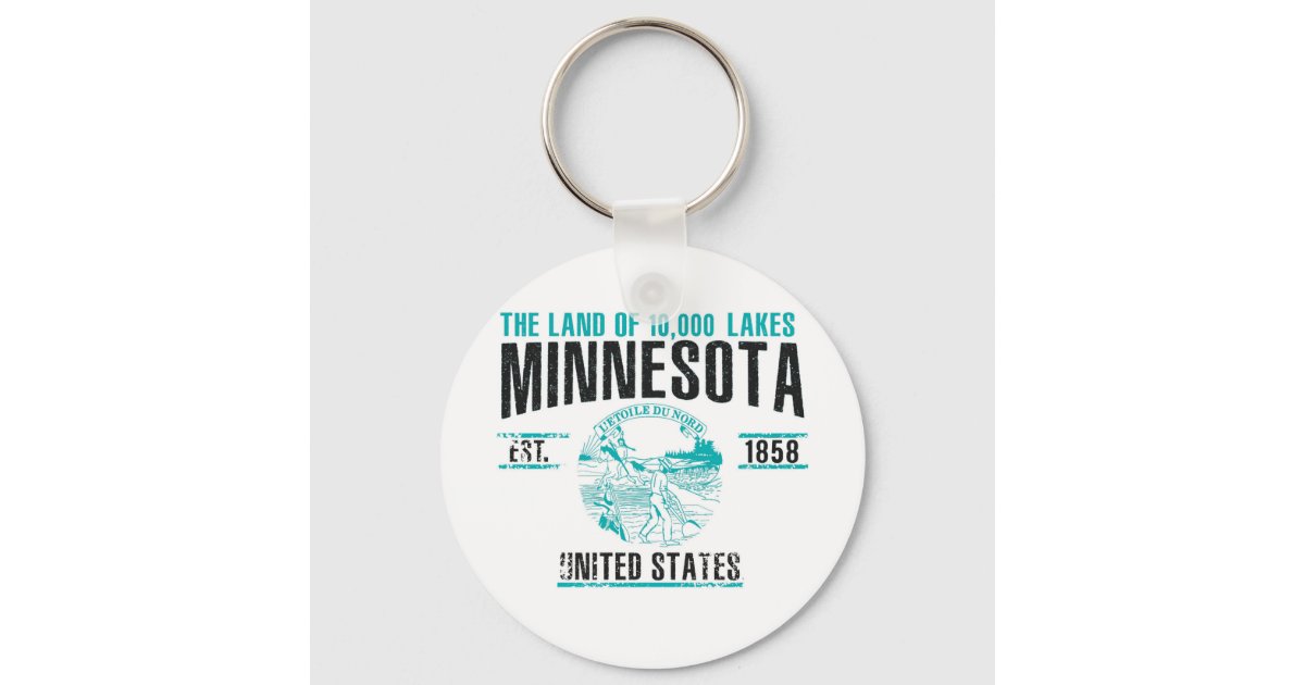Minnesota Keychain | Zazzle