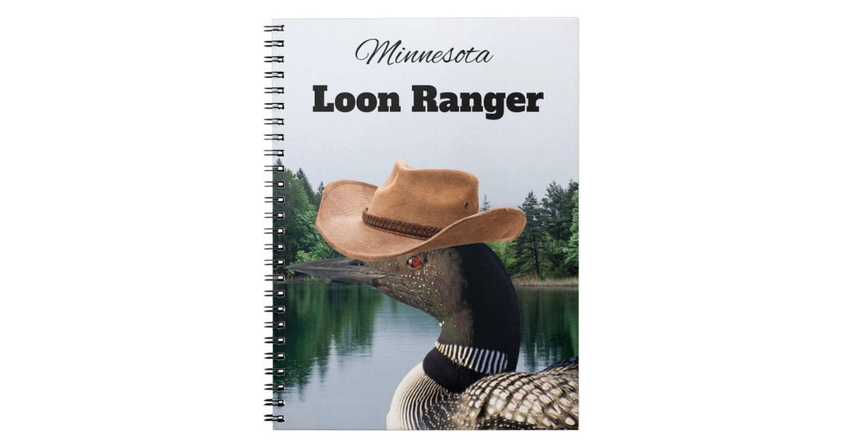 Minnesota Loon Ranger Spiral Notebook | Zazzle
