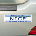 Minnesota Nice® Bumper Sticker | Zazzle