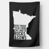 Minnesota Proud Rocks and Cows Funny House Flag | Zazzle
