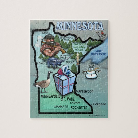 Minnesota Puzzle | Zazzle.com