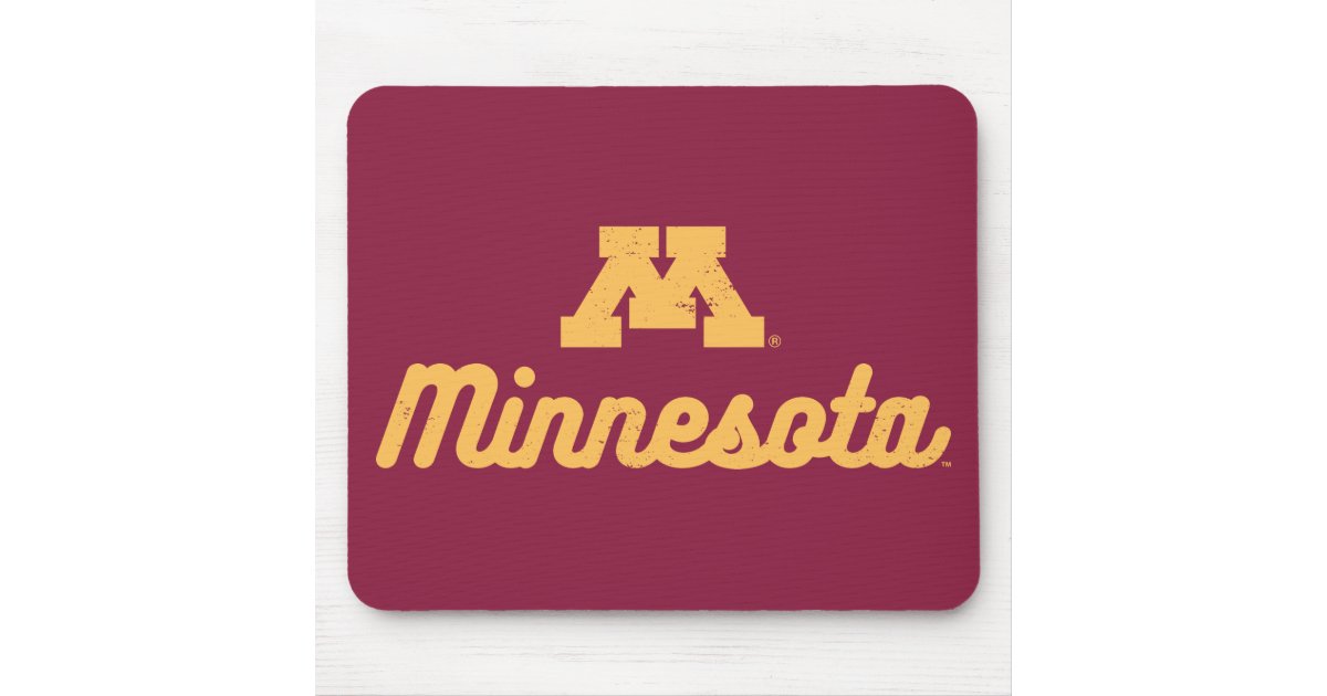 Minnesota | Script Logo Mouse Pad | Zazzle