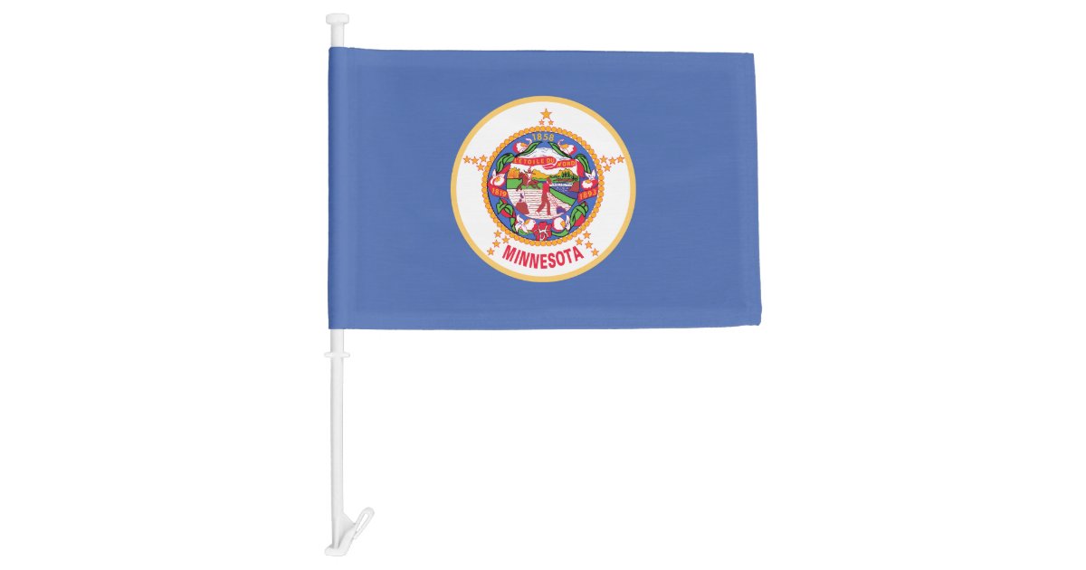 Minnesota State Car Flag | Zazzle
