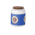 Minnesota State Flag Candy Jar | Zazzle