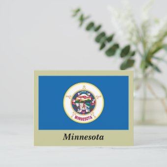 Minnesota State Flag Postcard | Zazzle