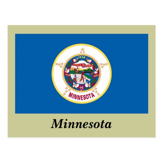 Minnesota State Flag Postcard | Zazzle.com
