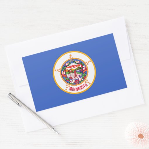 Minnesota State Flag Sticker | Zazzle