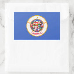 Minnesota State Flag Sticker | Zazzle