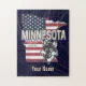 Minnesota State United States Map Vintage USA Jigsaw Puzzle | Zazzle
