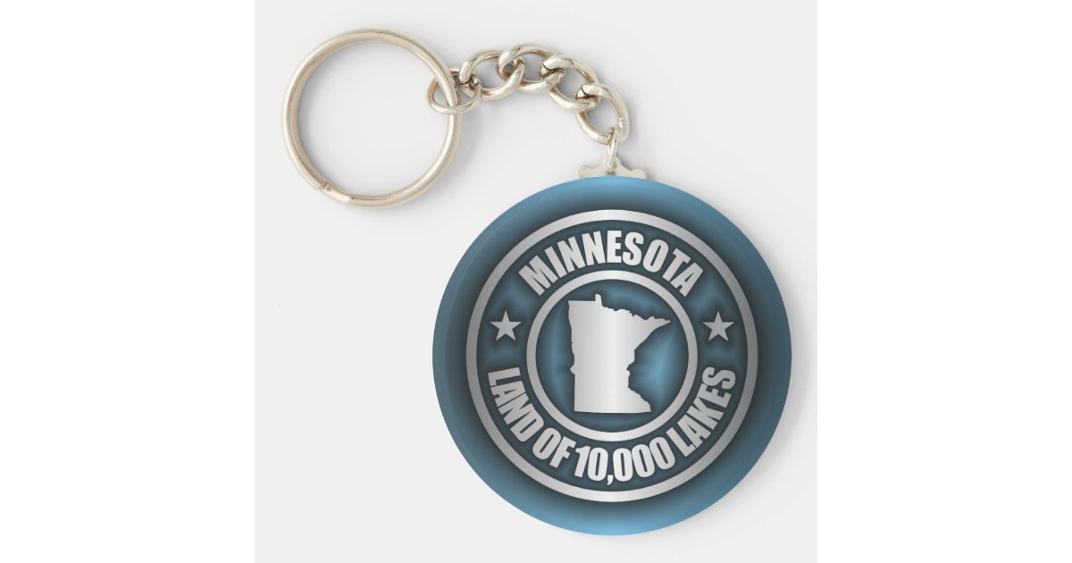 "Minnesota Steel 2" Keychains | Zazzle.com