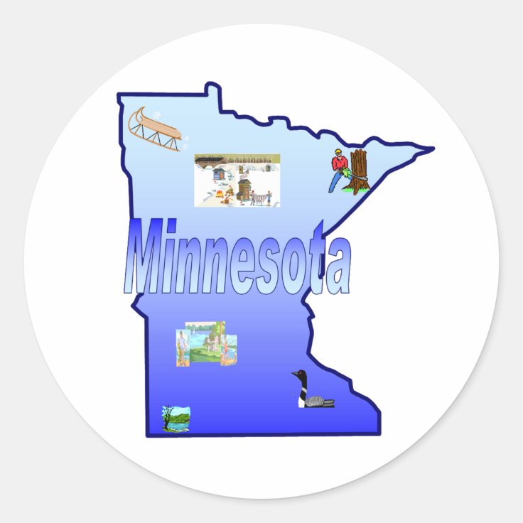 Minnesota Sticker | Zazzle