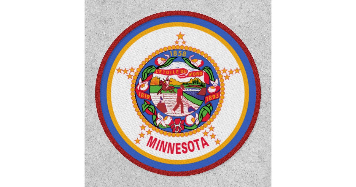 Minnesotan Flag, Flag of Minnesota Patch | Zazzle