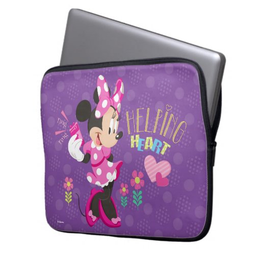 Minnie | Helping Heart Laptop Sleeve | Zazzle