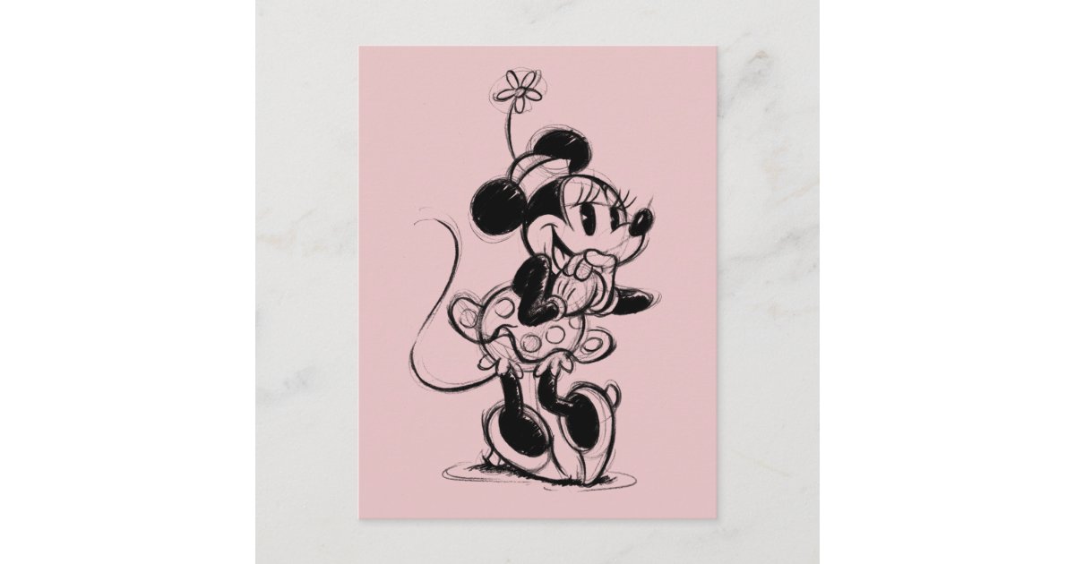 Minnie | Marble Postcard | Zazzle