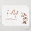 Minnie Mouse 40th Birthday Foil Invitation | Zazzle