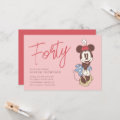 Minnie Mouse 40th Birthday Invitation | Zazzle