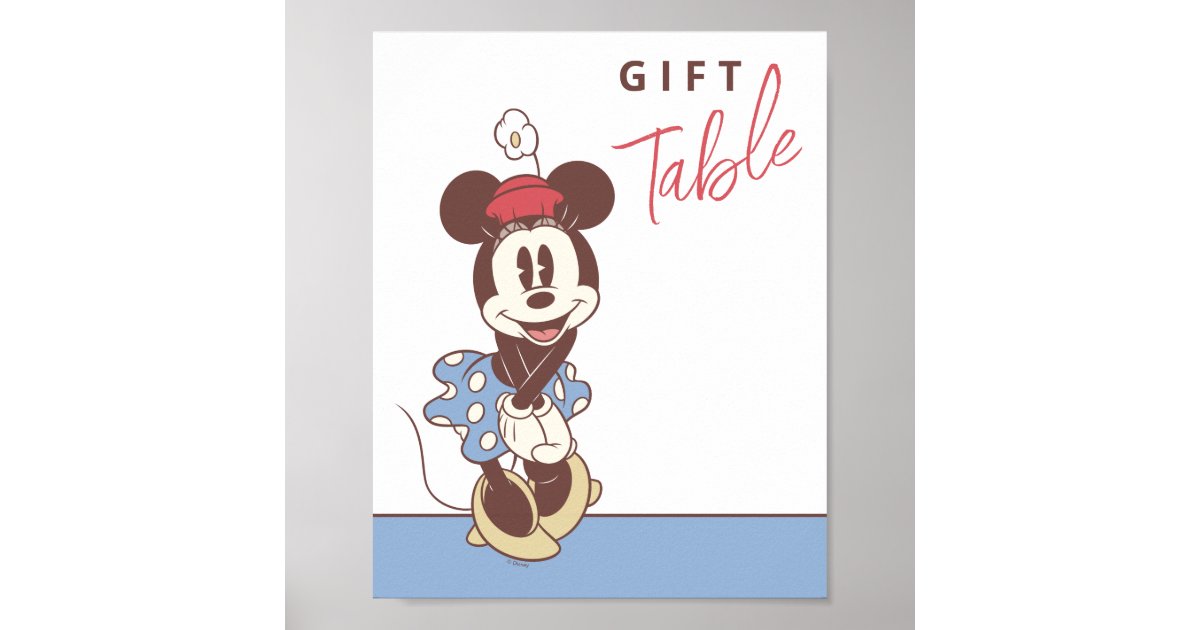 Minnie Mouse 50th Birthday Poster | Zazzle