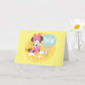 Minnie Mouse and Animal Friend - Hello Card | Zazzle