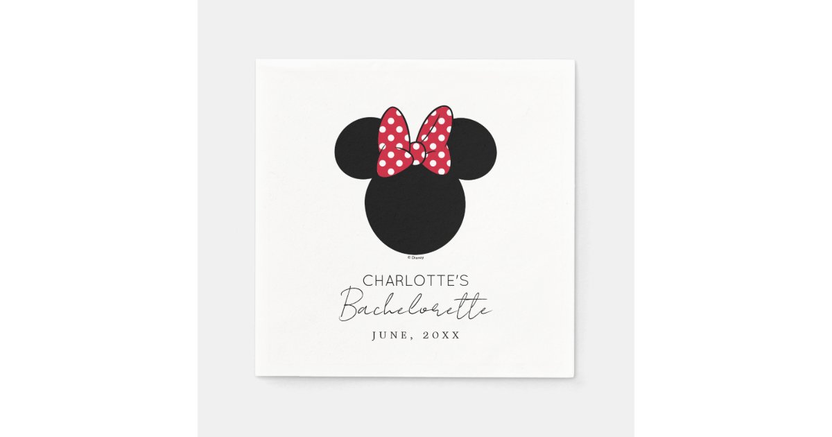 Minnie Mouse Bachelorette Party Weekend Napkins | Zazzle