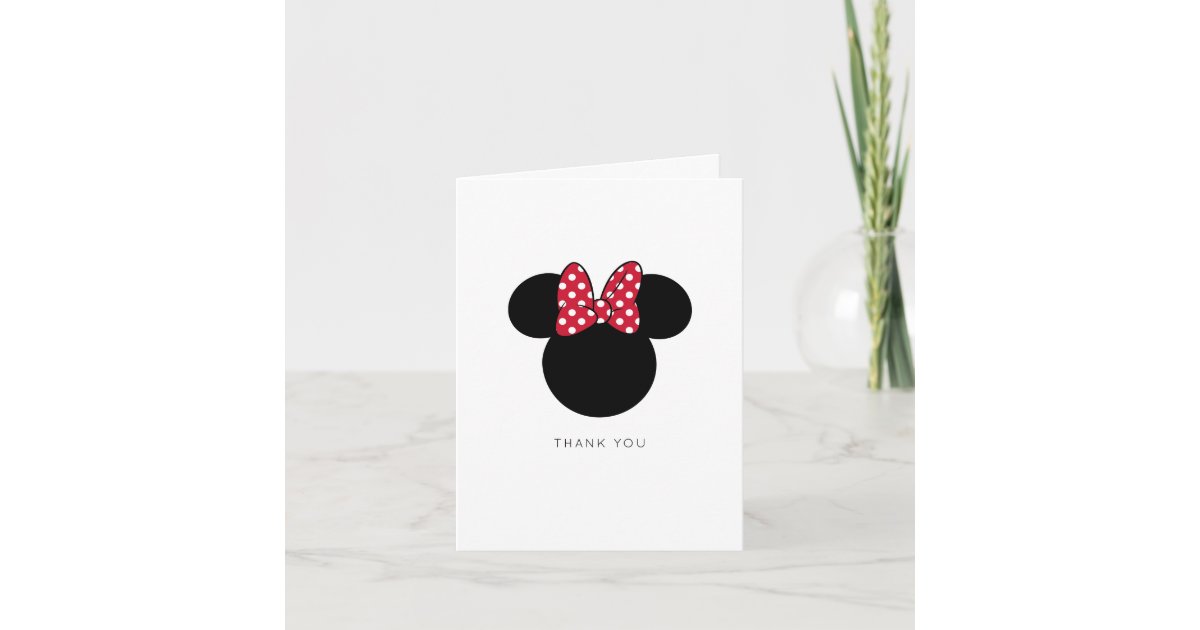 Minnie Mouse Bachelorette Party Weekend Thank You Card | Zazzle