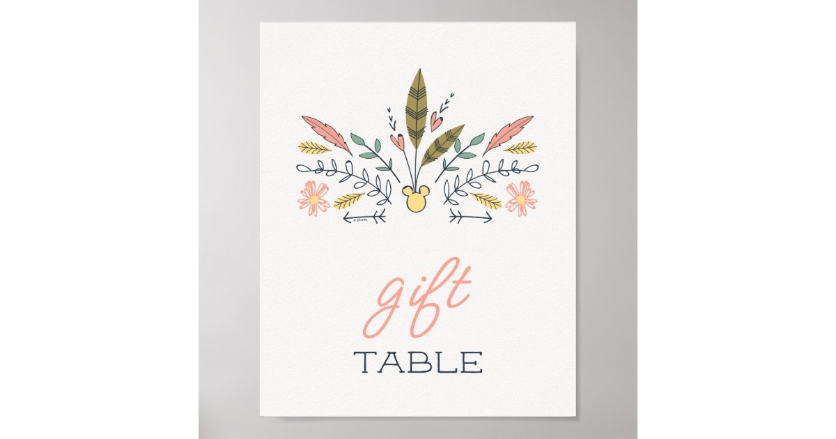 Minnie Mouse Boho Festival Birthday Poster | Zazzle