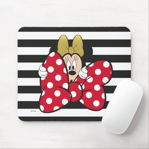 Minnie Mouse | Bow Tie Mouse Pad | Zazzle