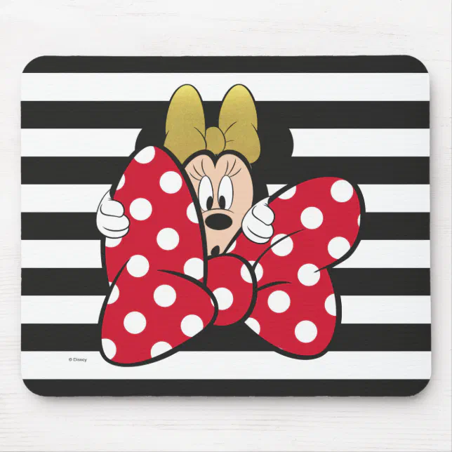 Minnie Mouse | Bow Tie Mouse Pad | Zazzle