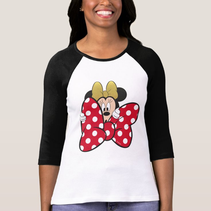 Minnie Mouse | Bow Tie T-Shirt | Zazzle