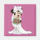 Minnie Mouse | Bride at Wedding Magnet | Zazzle