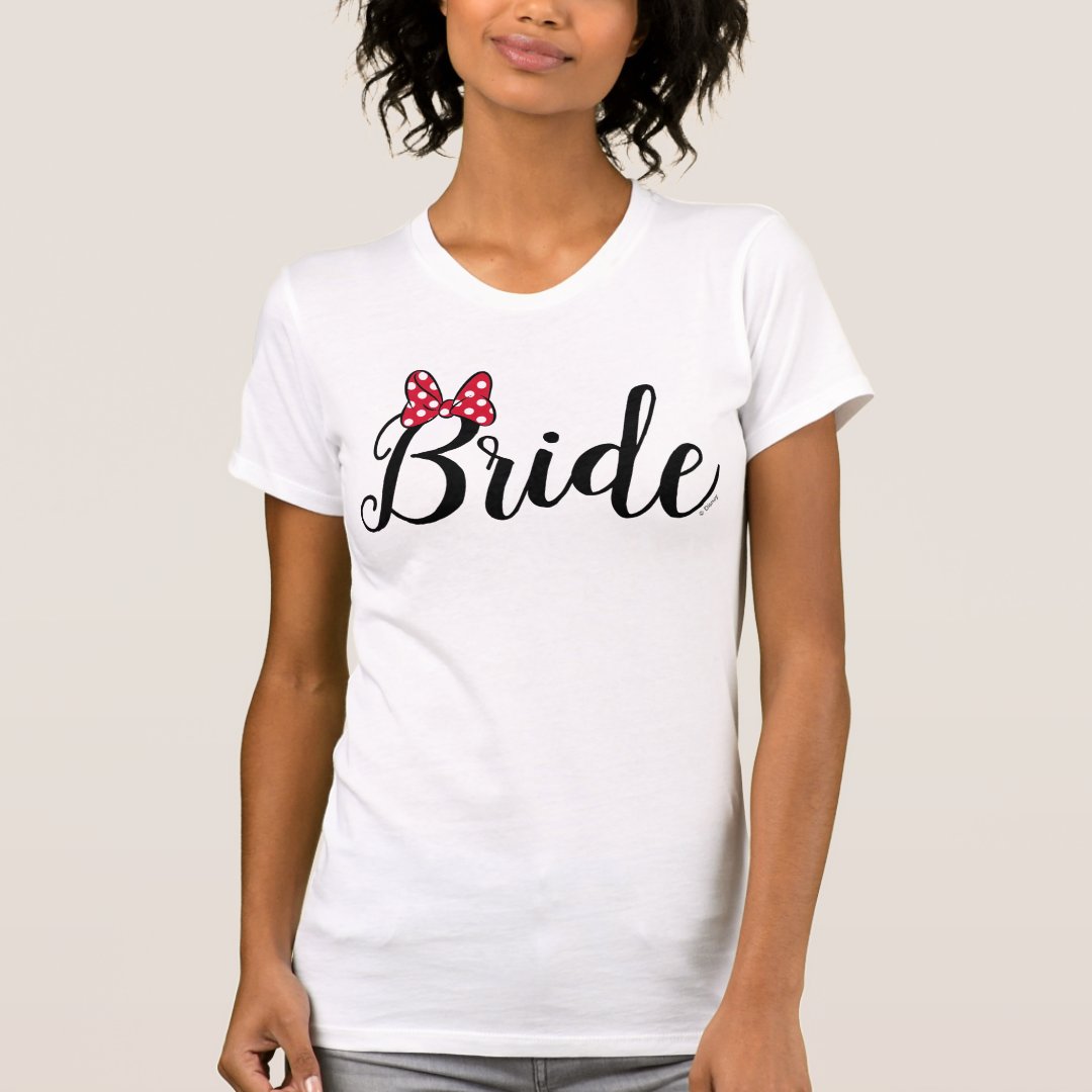 Minnie Mouse | Bride T-Shirt | Zazzle