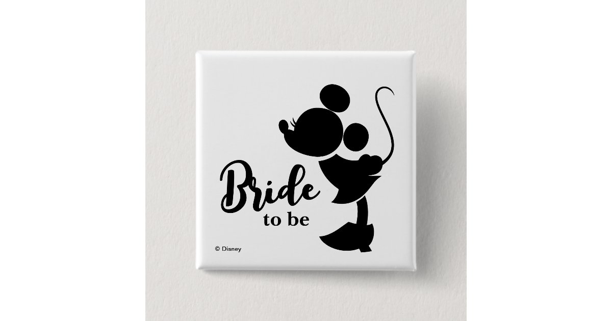 Minnie Mouse Bride to be Button | Zazzle