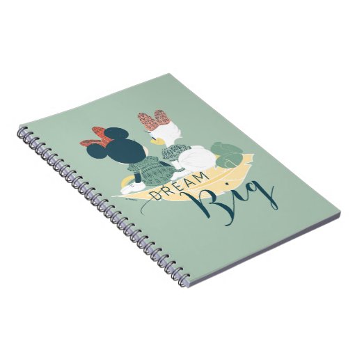 Minnie Mouse & Daisy Duck | Dream Big Notebook | Zazzle