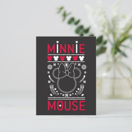 Minnie Mouse | Decoration Pattern Postcard | Zazzle