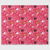 Minnie Mouse | Doodle Pattern Wrapping Paper | Zazzle