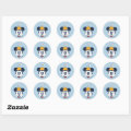 Minnie Mouse | Fun Flower Hat Classic Round Sticker | Zazzle
