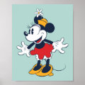 Minnie Mouse | Fun Flower Hat Pose Poster | Zazzle